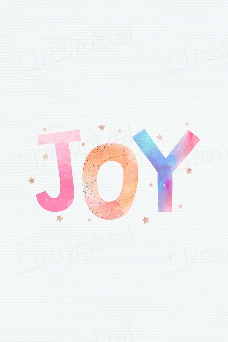 Colorful joy word design typography | Free Photo - rawpixel
