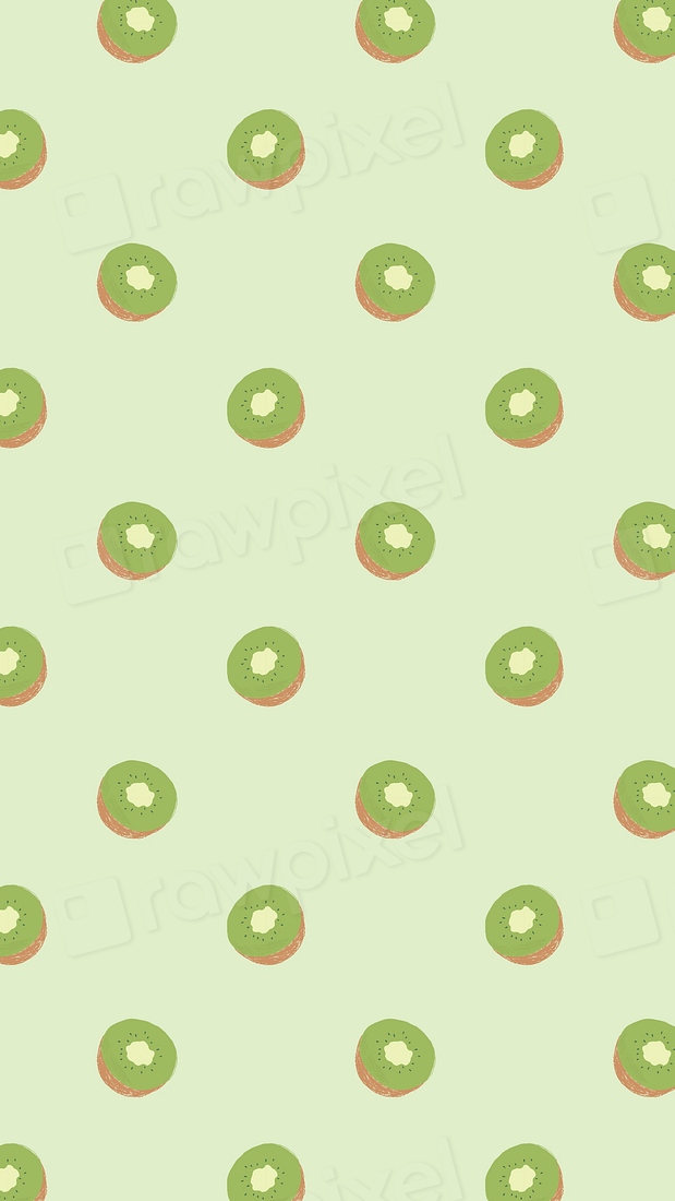Psd hand drawn kiwi pattern | Premium PSD - rawpixel
