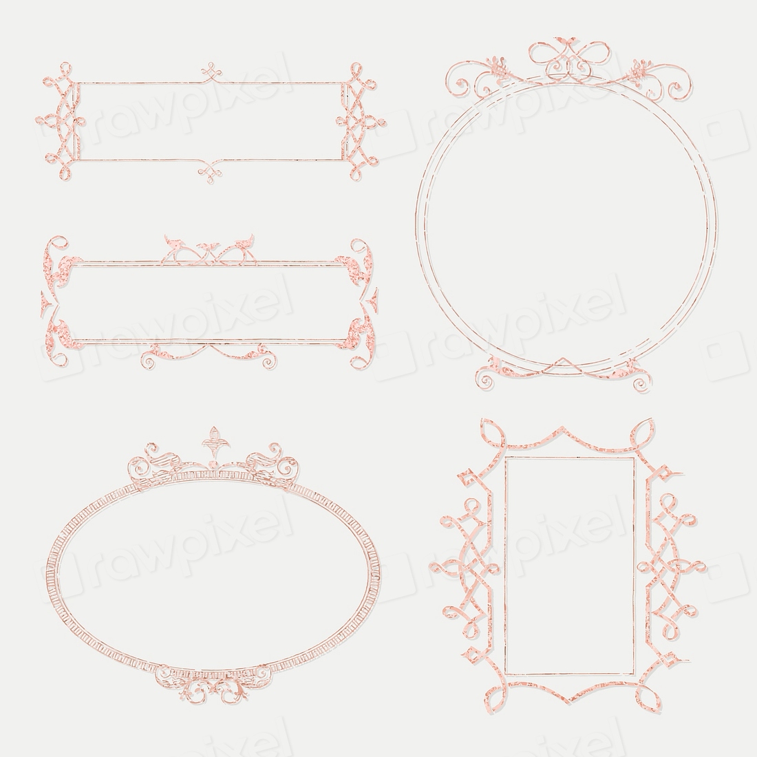 Vintage Victorian frame border vector | Premium Vector - rawpixel