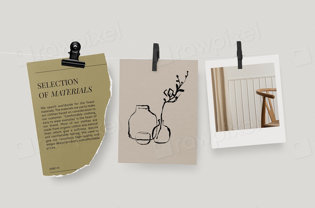 Three photos, mood board mockup | Premium PSD Mockup - rawpixel