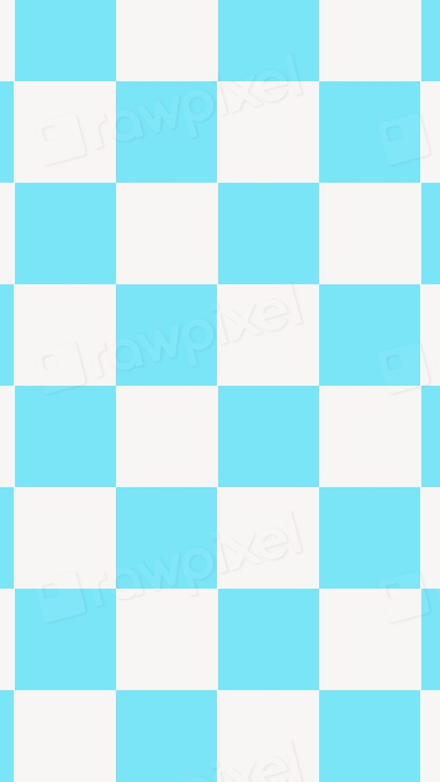 Blue mobile wallpaper, checkered pattern | Premium Photo - rawpixel