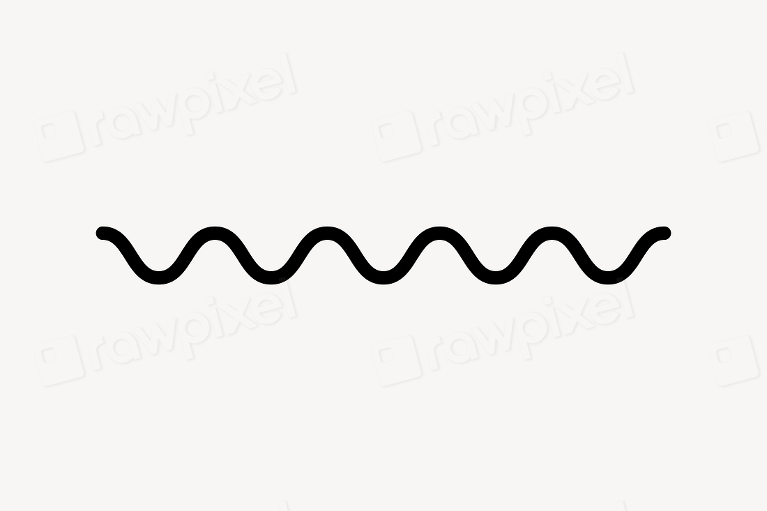 Wavy line doodle element vector | Premium Vector - rawpixel
