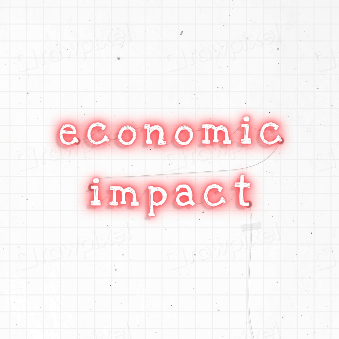 Economic impact coronavirus outbreak neon | Free Vector - rawpixel