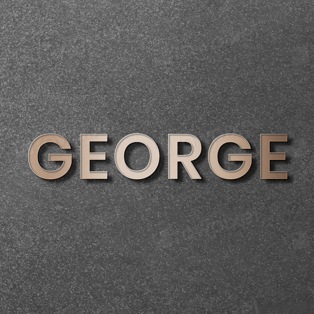 George typography gold design element | Free Vector - rawpixel