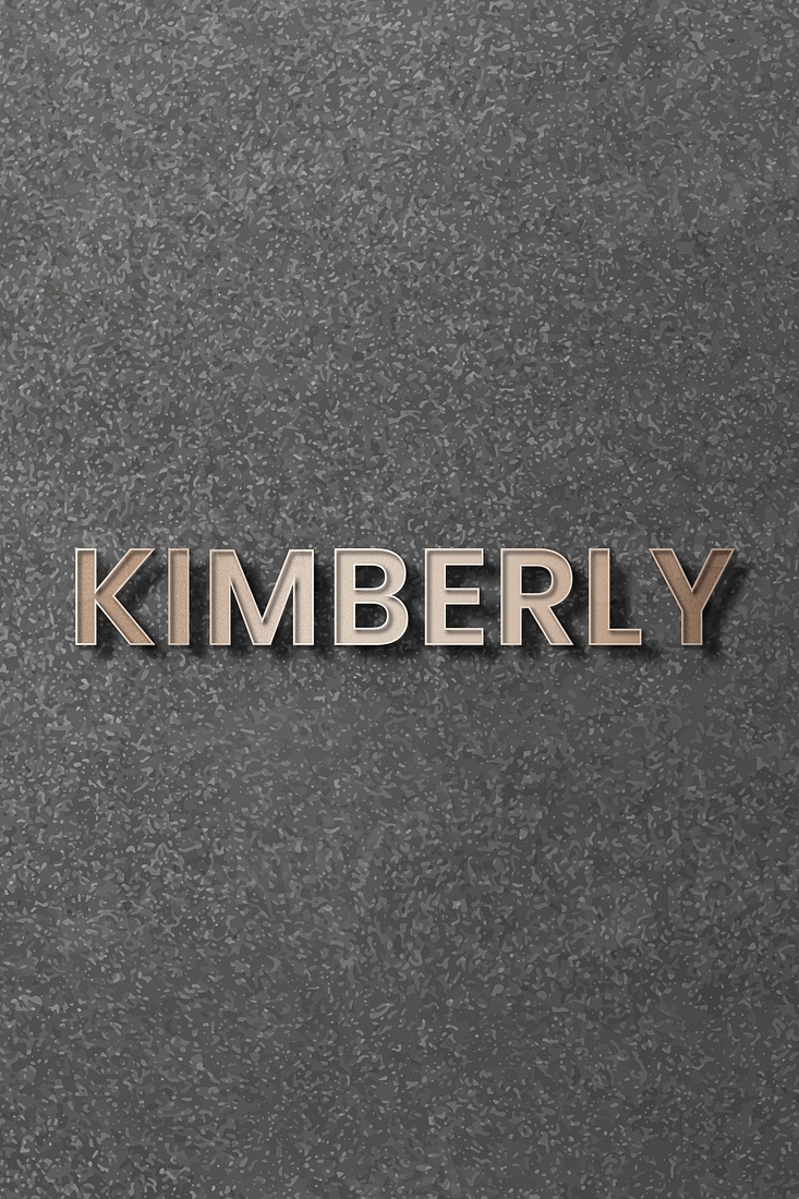 Kimberly typography gold design element | Premium Vector - rawpixel