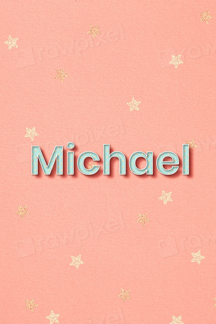 Michael word art typography vector | Premium Vector - rawpixel