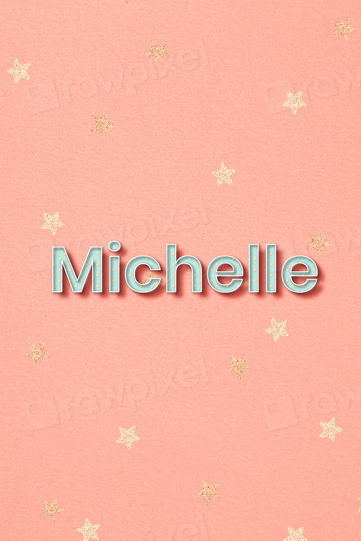 Michelle name word art typography | Premium Vector - rawpixel