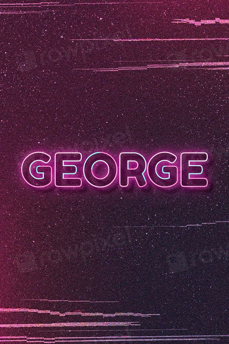 George word art vector neon | Free Photo - rawpixel