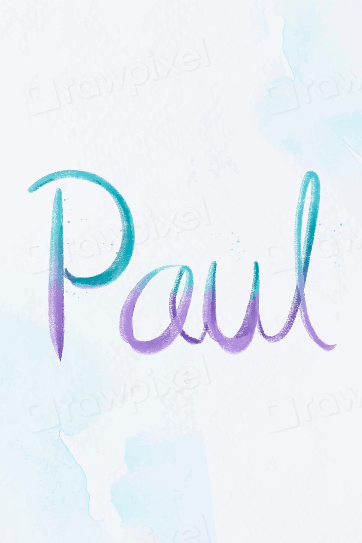 Paul name vector word pastel | Premium Vector - rawpixel
