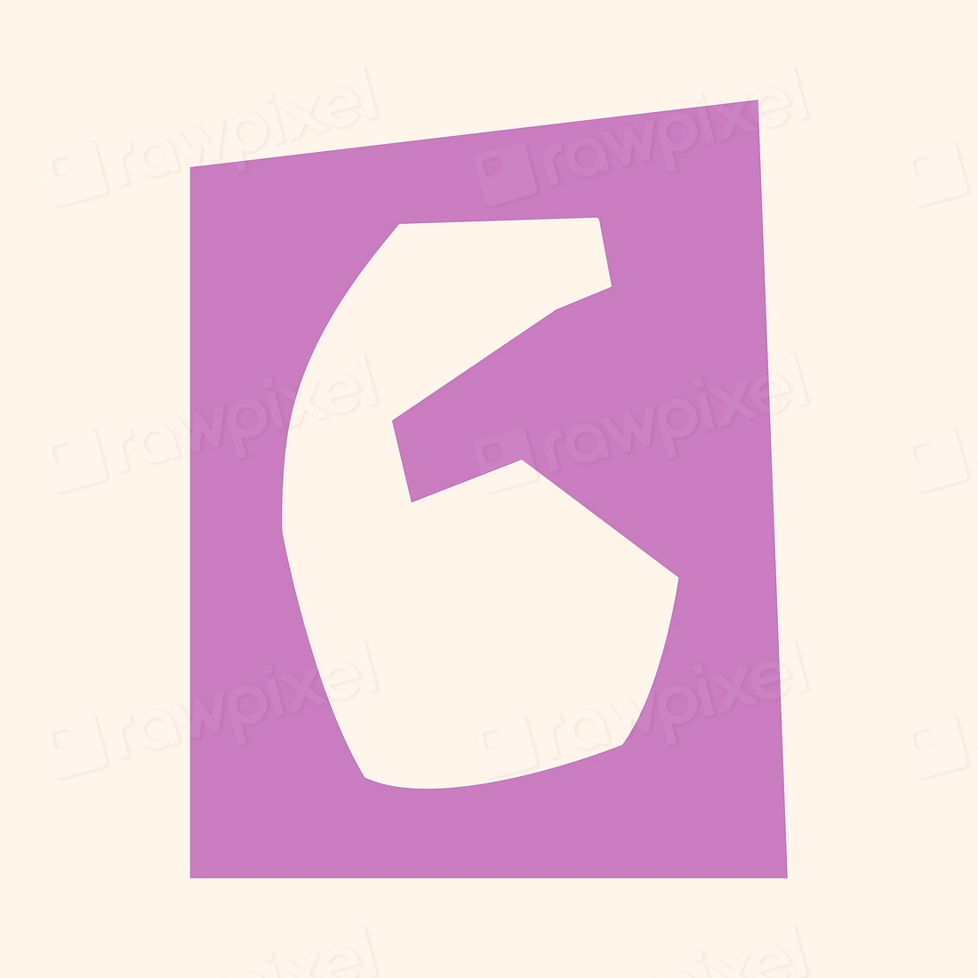 Number 6 font psd paper | Premium PSD - rawpixel