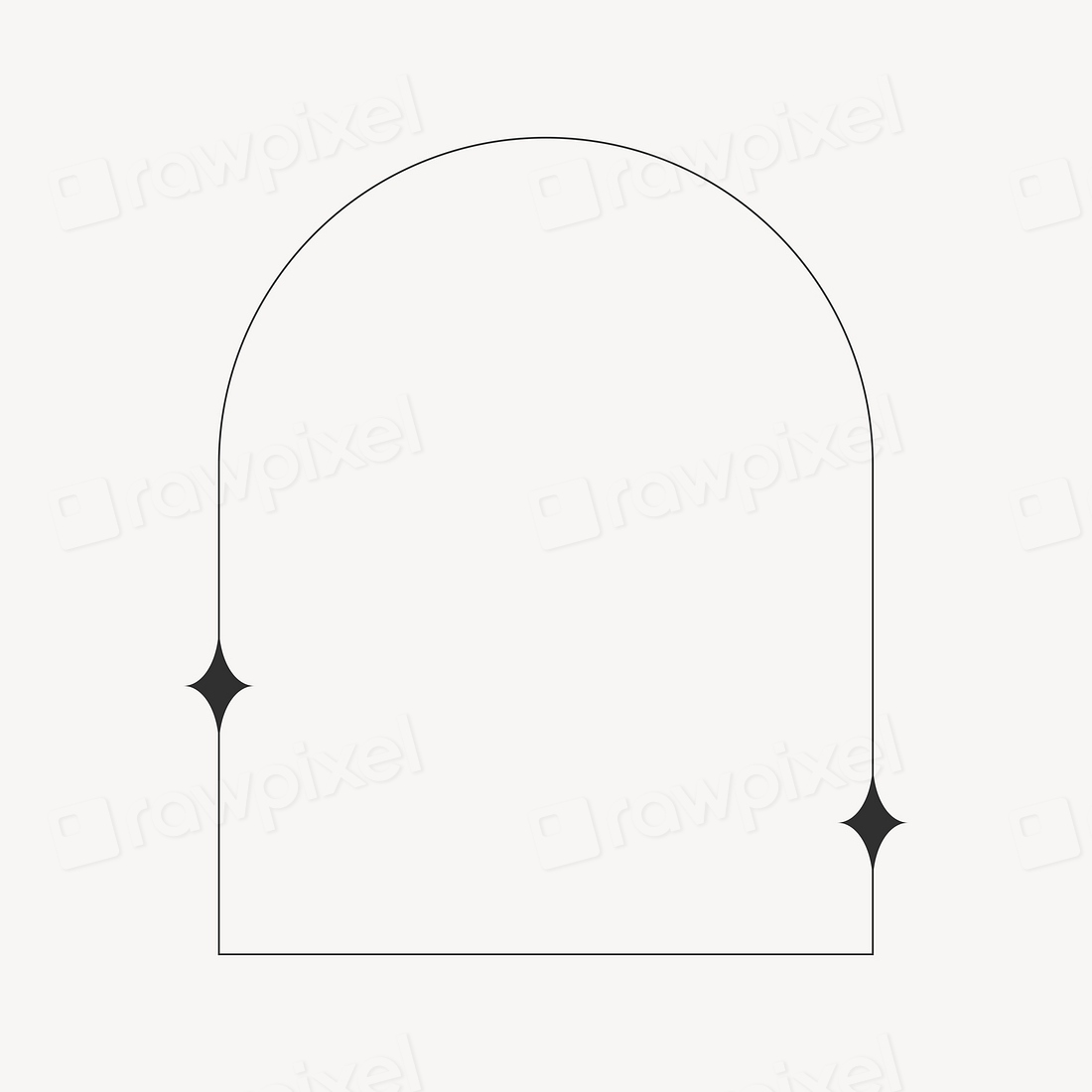 Aesthetic arch shape, frame, line | Premium PSD - rawpixel