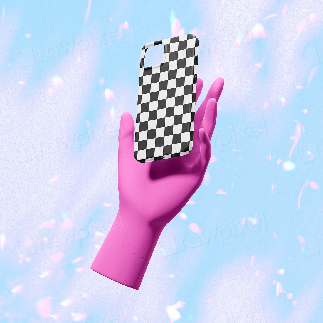 Hand holding phone case, colorful | Free Photo - rawpixel