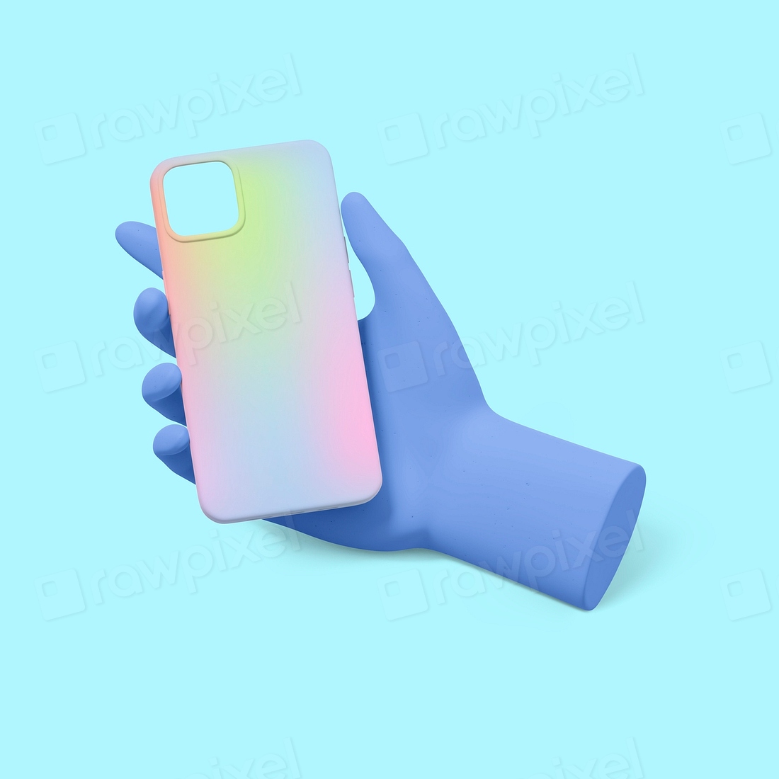 Hand holding phone case, colorful | Free Photo - rawpixel