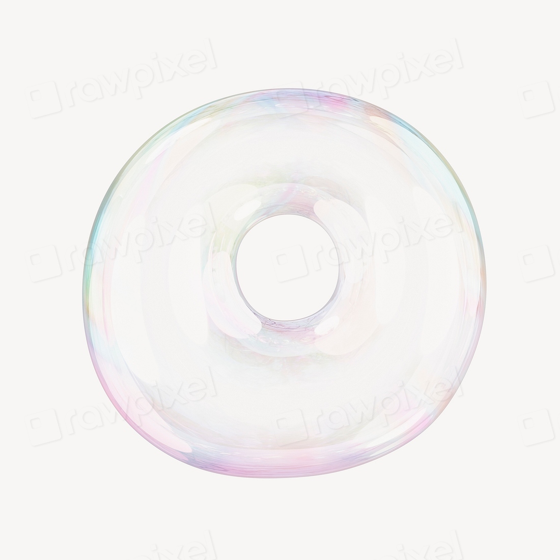 O letter, 3D transparent holographic | Free Photo - rawpixel