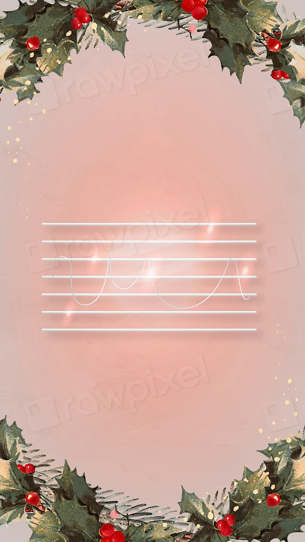 Pink Christmas border phone wallpaper | Premium Photo - rawpixel