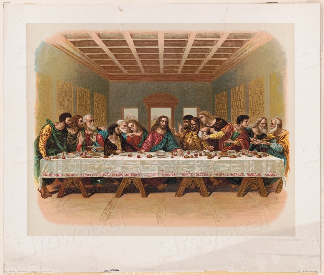 last supper, Muller, Luchsinger & | Free Photo Illustration - rawpixel