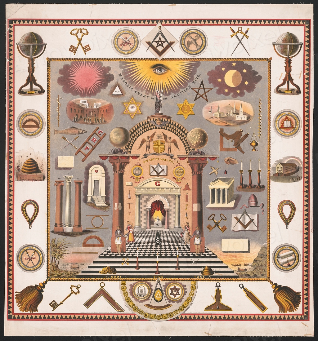 Masonic chart Scottish rite | Free Photo - rawpixel