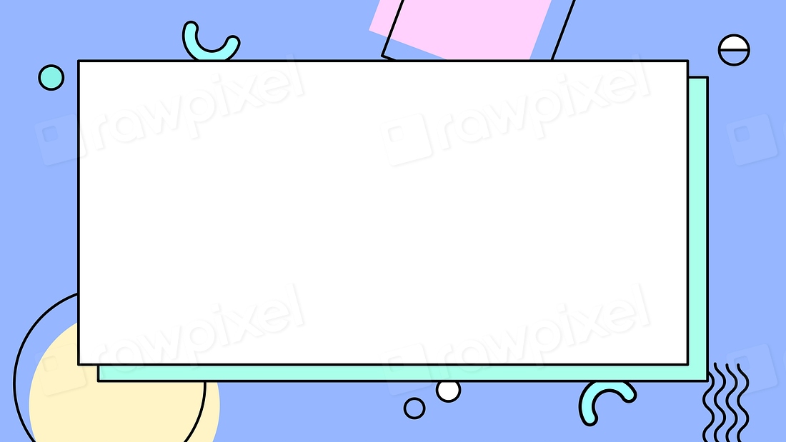 Funky blue desktop wallpaper, Memphis | Premium Photo - rawpixel