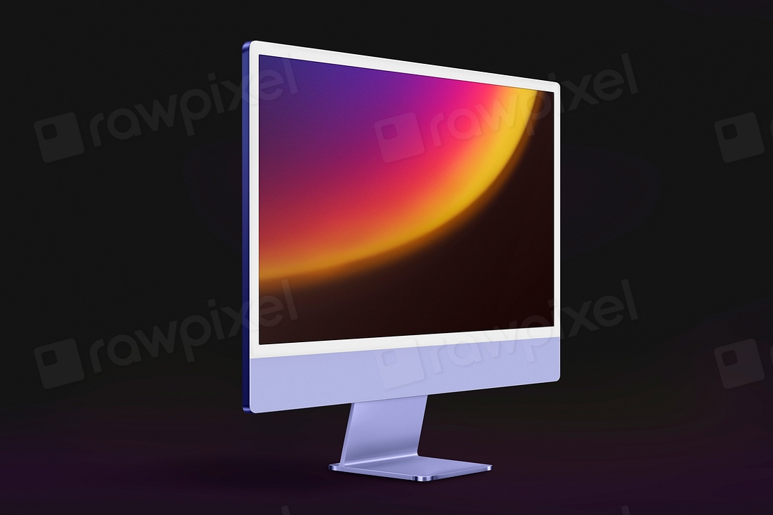 Computer desktop screen mockup psd | Premium PSD Mockup - rawpixel