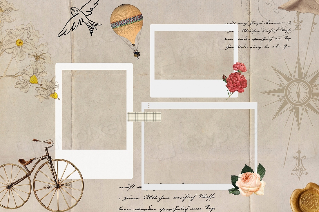 Vintage instant photo frame background, | Premium Photo - rawpixel