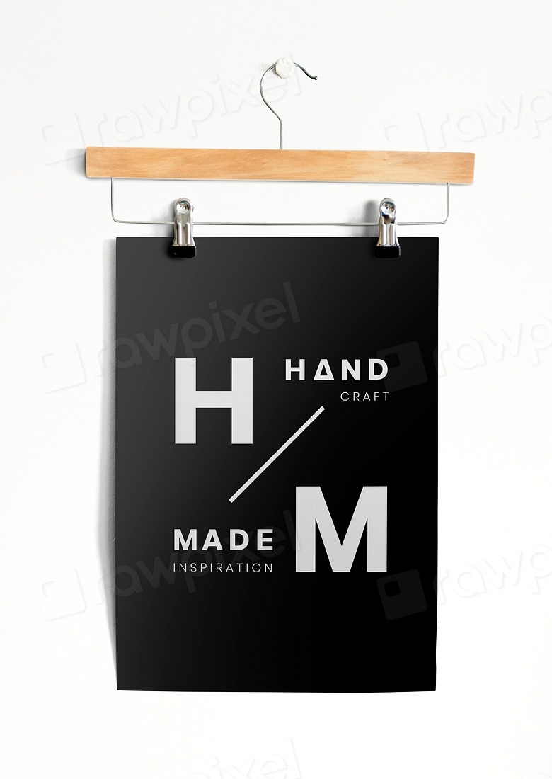 Design clothes hanger poster mockup | Premium PSD Mockup - rawpixel