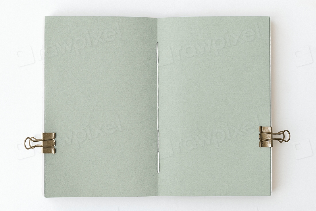 Blank plain green notebook page | Premium PSD Mockup - rawpixel