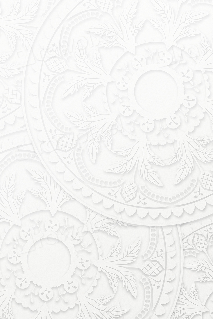 Floral ornamental white background design | Premium Photo - rawpixel