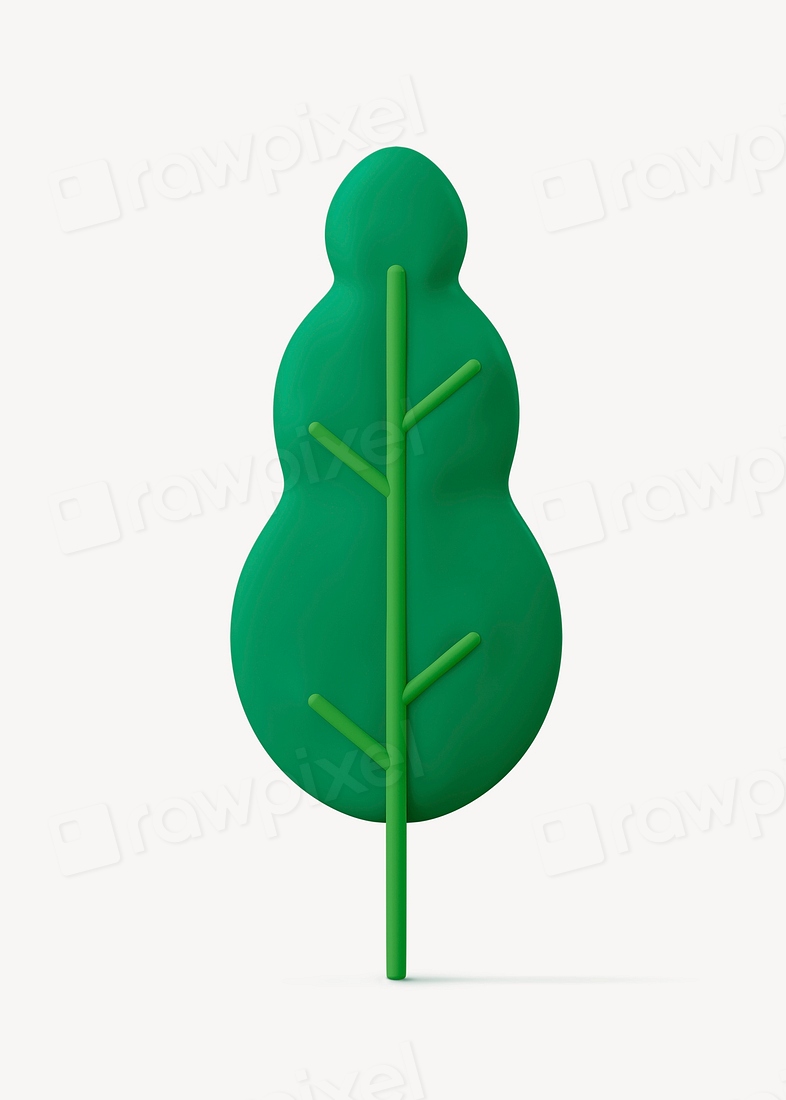 Tree 3D sticker, botanical, nature | Premium PSD - rawpixel