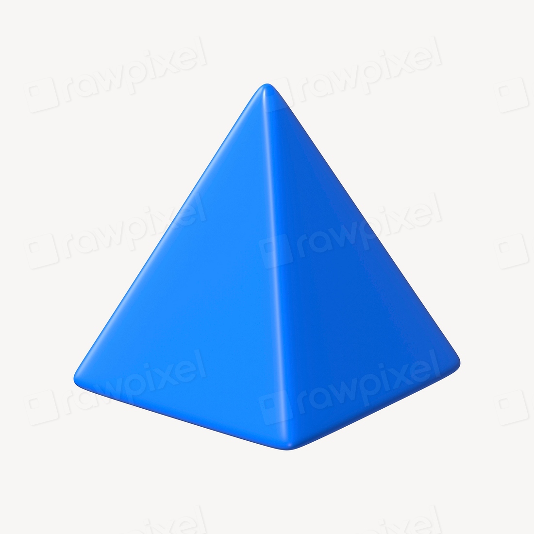 3D blue pyramid, geometric shape | Free Photo - rawpixel