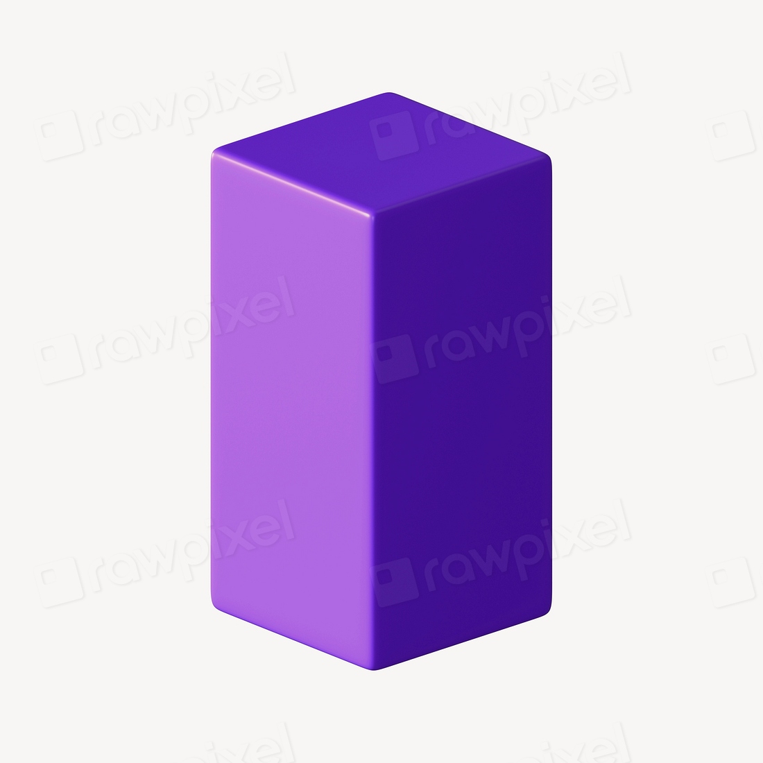 3D purple bar, cuboid shape | Premium PSD - rawpixel