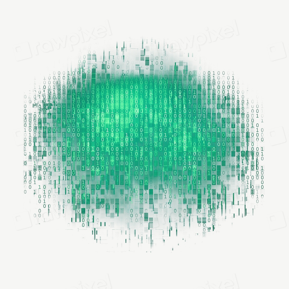 Green computer code, abstract technology | Premium PSD - rawpixel