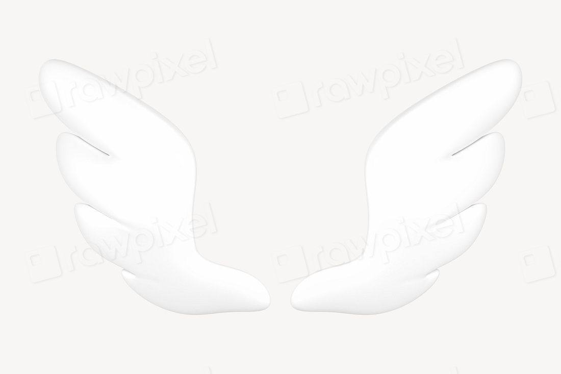 White wings clip art, cute | Free Photo Illustration - rawpixel