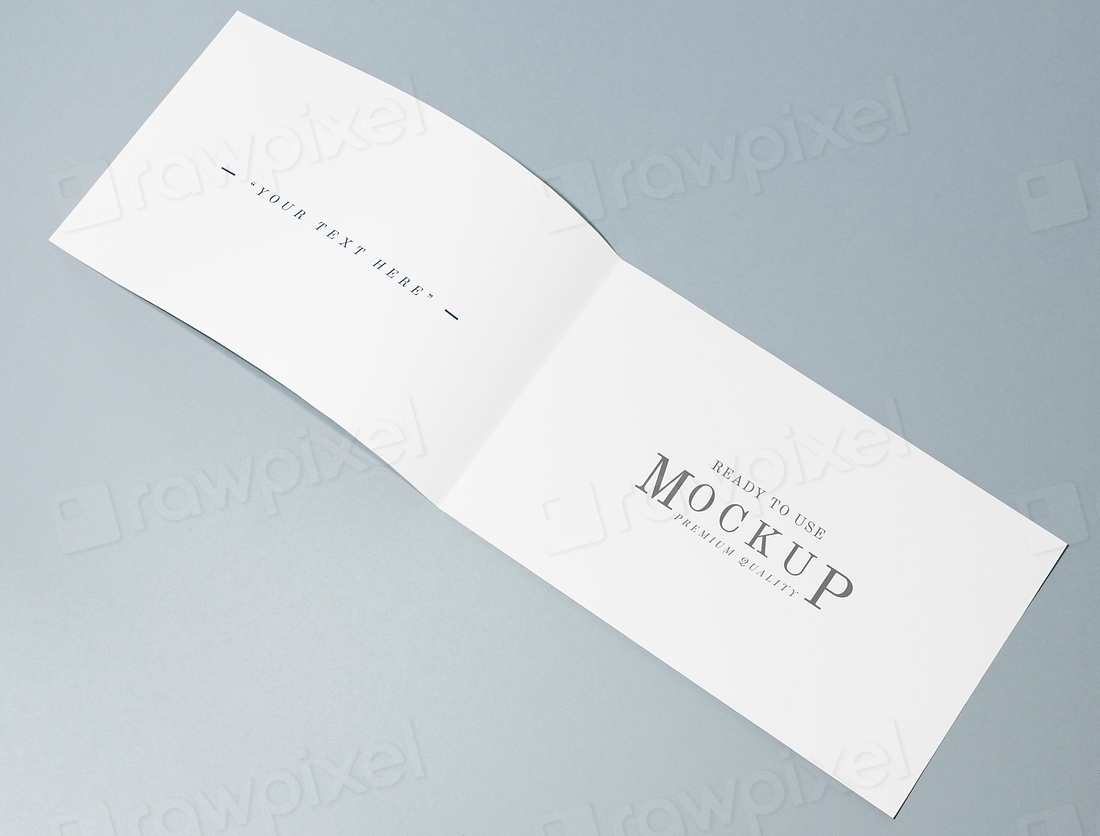 Foldable card or brochure mockup | Premium PSD Mockup - rawpixel