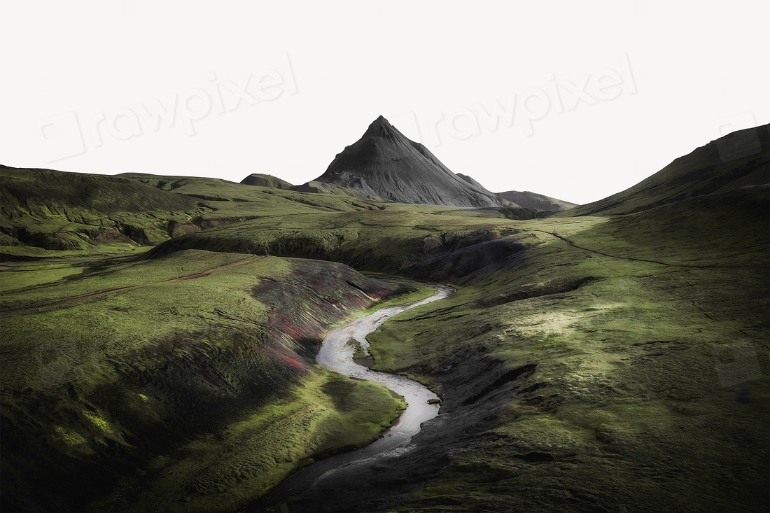 Icelandic Highlands & river, border | Free Photo - rawpixel