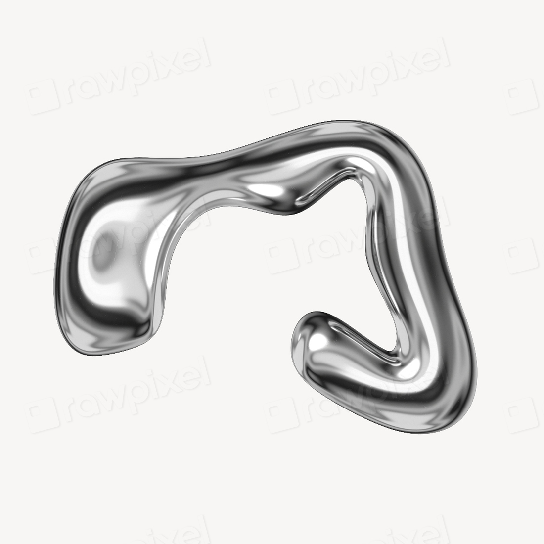 3D liquid metal shape, abstract | Premium Photo - rawpixel
