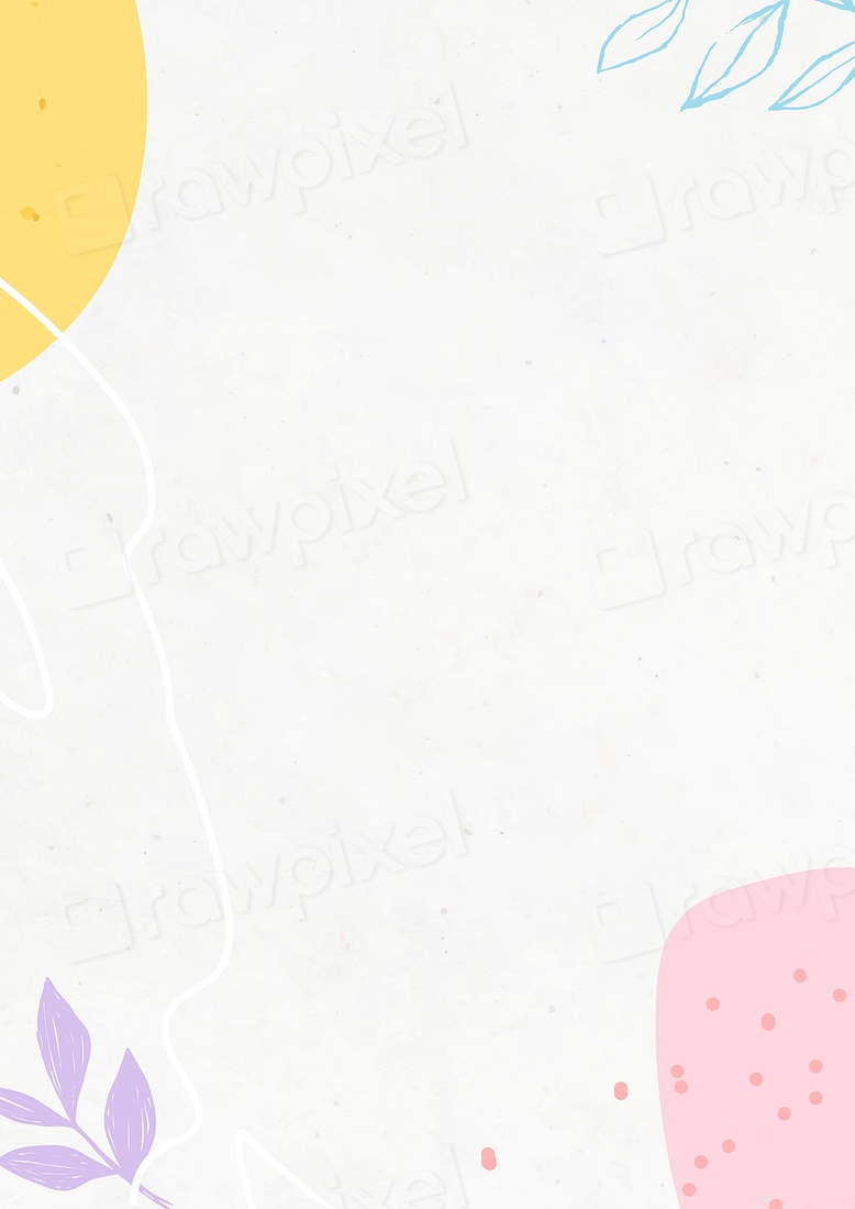 Aesthetic off-white background, botanical border | Premium Photo - rawpixel