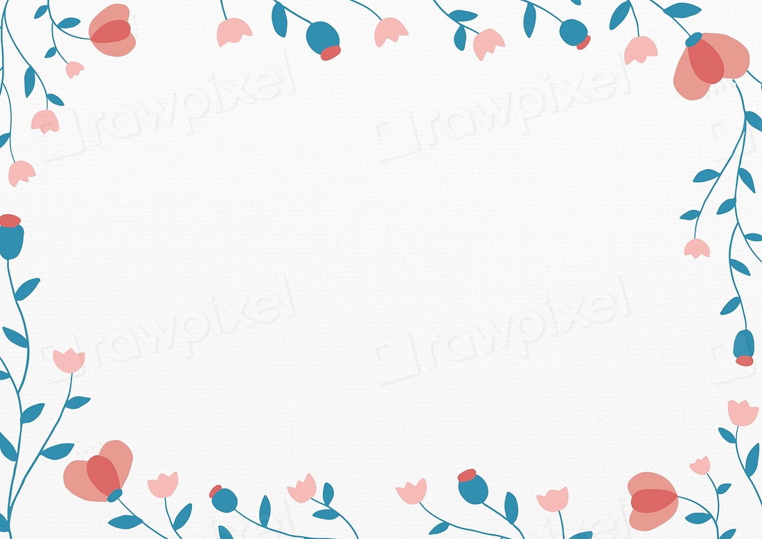 Aesthetic flower frame background | Premium Photo - rawpixel