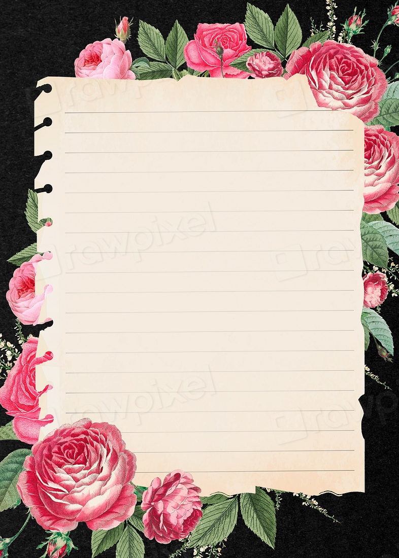 Pink rose frame, vintage botanical | Premium Photo - rawpixel