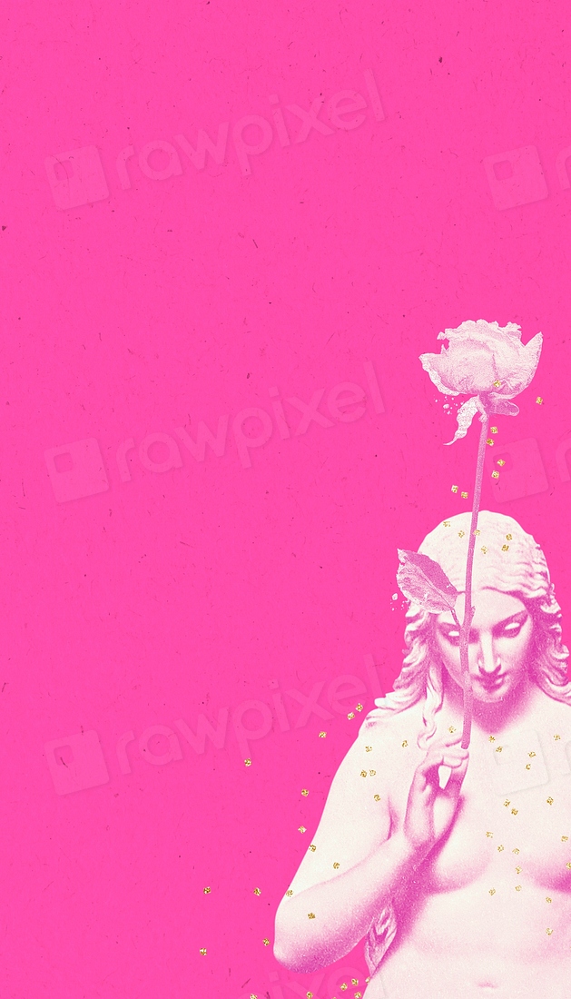 Hot pink iPhone wallpaper, Greek | Free Photo - rawpixel