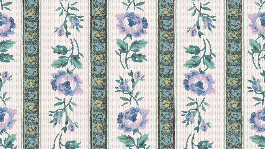 Vintage floral pattern desktop wallpaper | Premium Photo Illustration ...