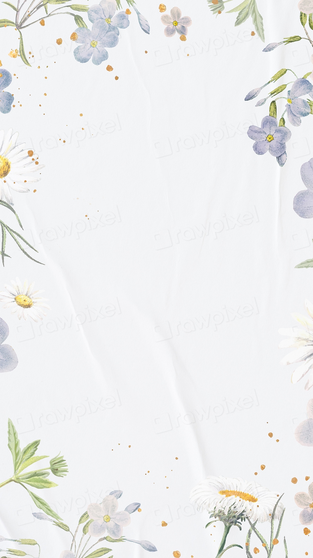 Aesthetic flower frame mobile wallpaper | Premium Photo - rawpixel