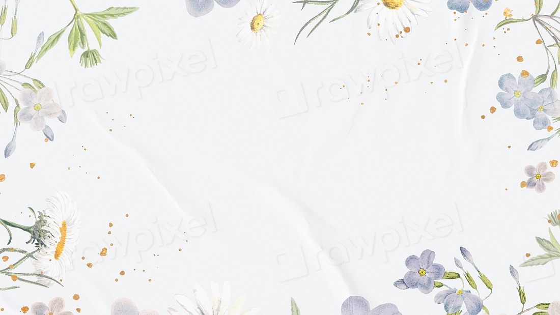 Aesthetic flower frame desktop wallpaper | Premium Photo - rawpixel