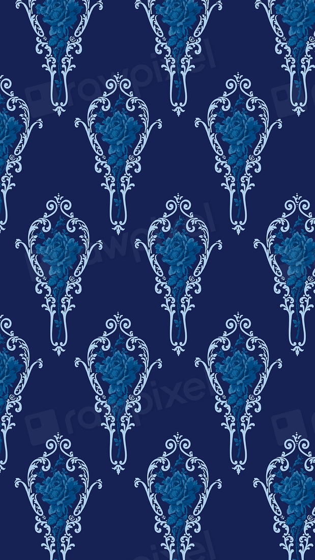 Decorative rose pattern iPhone wallpaper, | Premium Photo Illustration ...