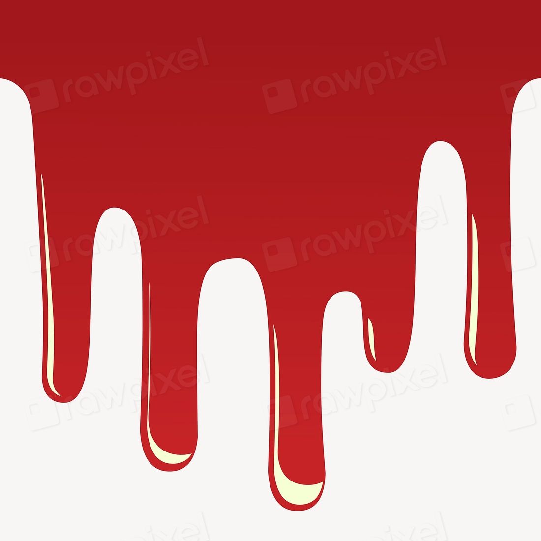 Dripping red paint clipart illustration | Free Vector - rawpixel
