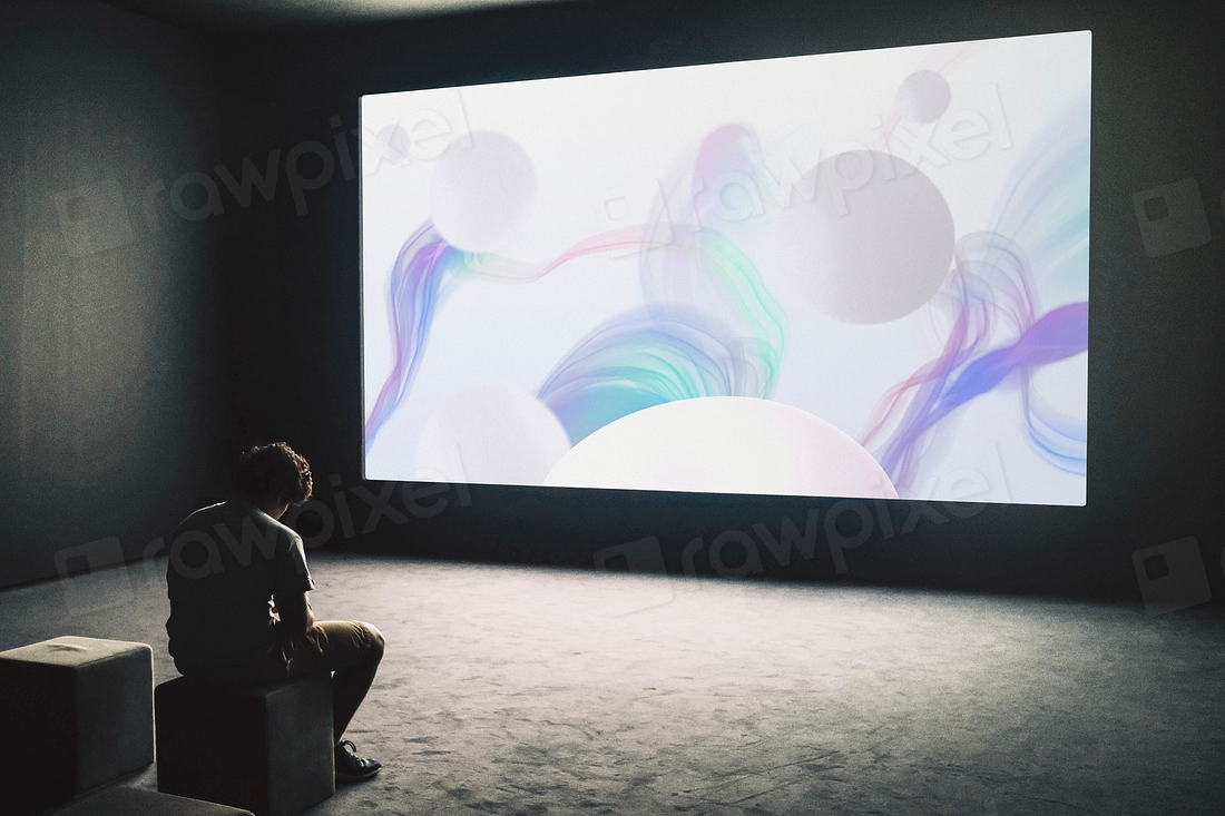 Art gallery movie screen mockup | Premium PSD Mockup - rawpixel