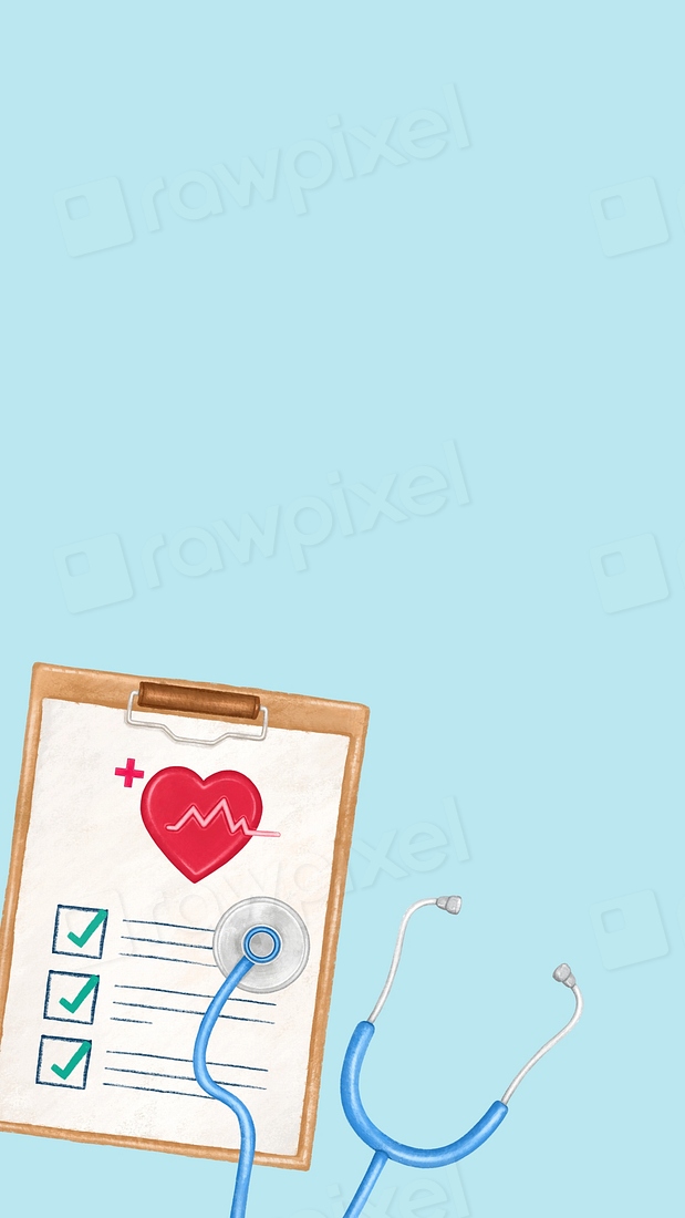 Health checkup blue iPhone wallpaper | Premium Photo - rawpixel