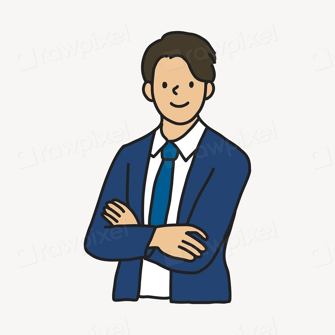 Well dressed confident businessman portrait | Premium Vector - rawpixel