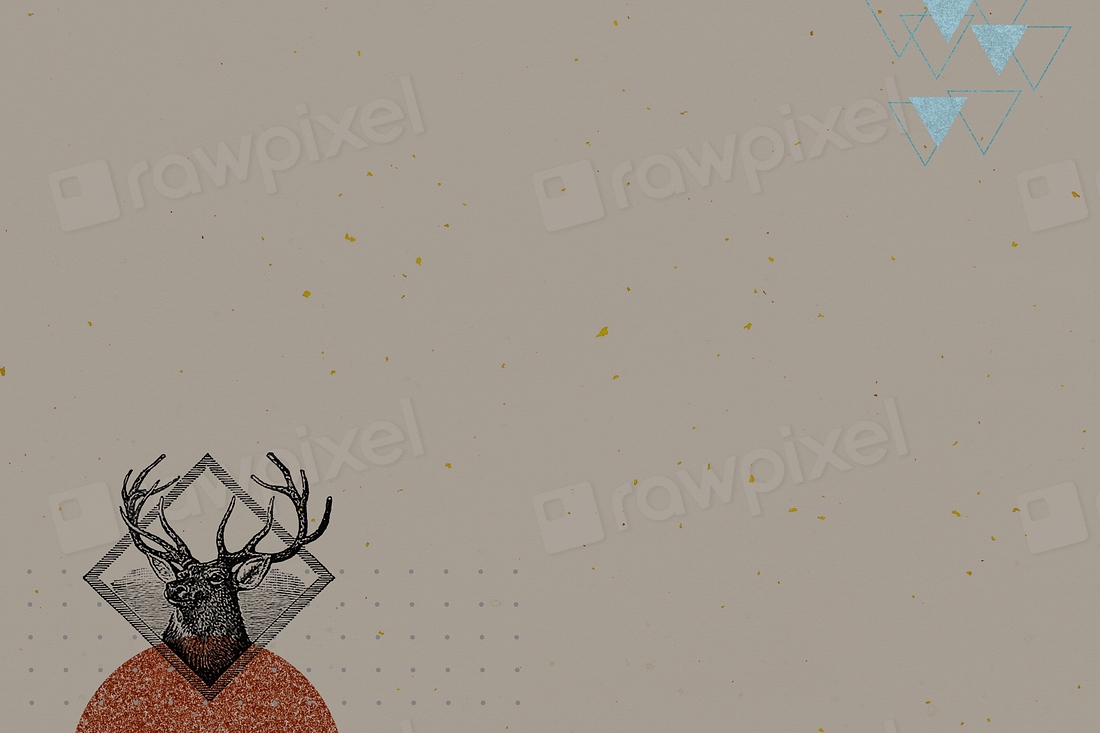 Aesthetic greige background, vintage stag | Free Photo - rawpixel