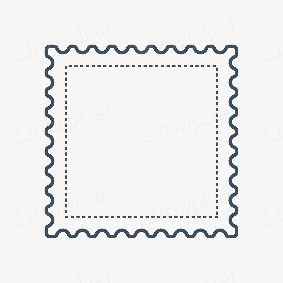 Square postage stamp vector | Free Vector - rawpixel