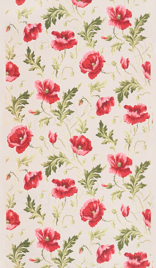Pink flower pattern (1905–1915) vintage | Free Photo Illustration ...